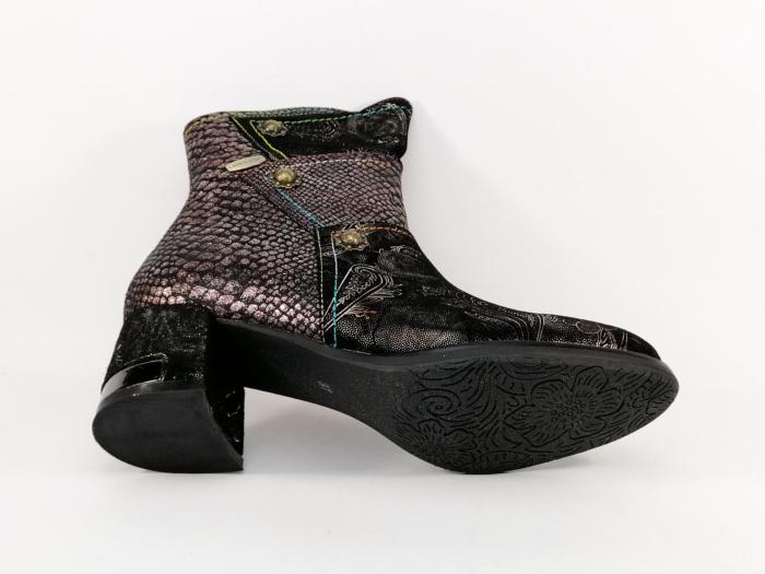 Bottine Chic Originale Cuir LAURA VITA I Pointure Plus