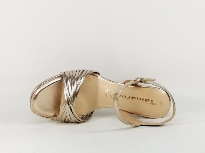 Sandale Femme Talon TAMARIS rose gold I Pointure Plus