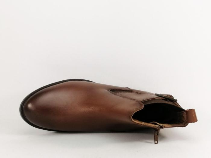 Bottine marron Femme Cuir MORAN'S I Pointure Plus