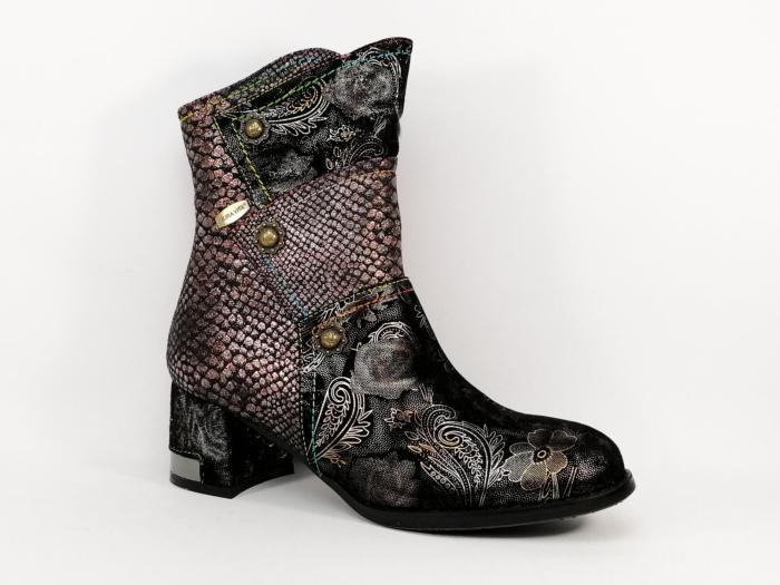 Bottine Chic Originale Cuir LAURA VITA I Pointure Plus