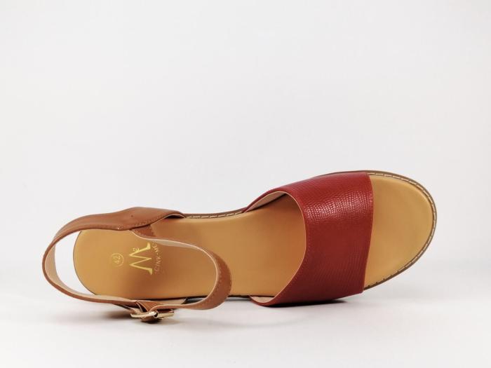 Sandale Rouge Grande Pointure femme pas cher I Pointure Plus