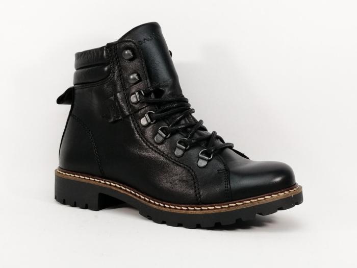 Boots Noire Semelle Crantée MORAN'S I Pointure Plus