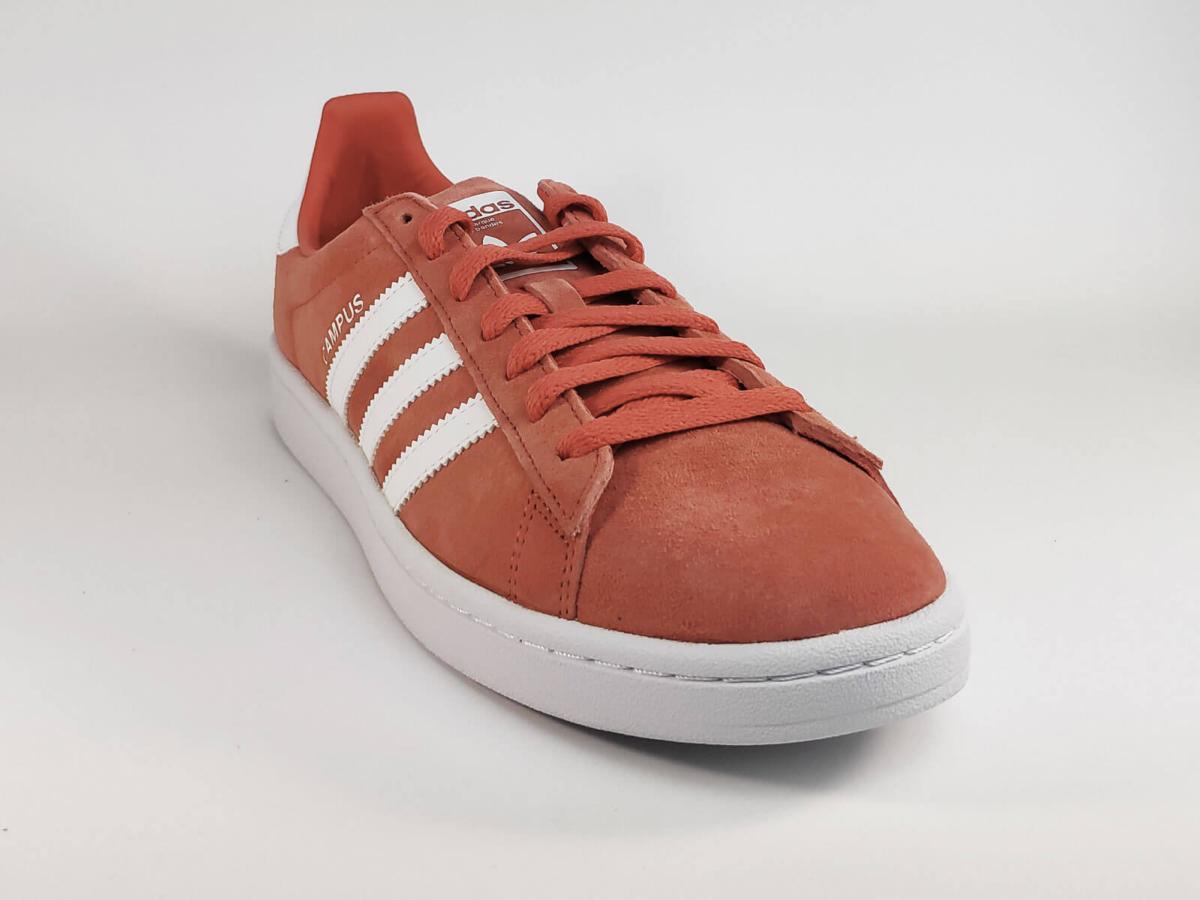 Sneakers Cuir Rouge Brique ADIDAS Campus Homme - P+