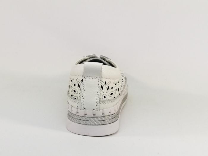 Derby Cuir Souple Blanc MORAN’S I Pointure Plus