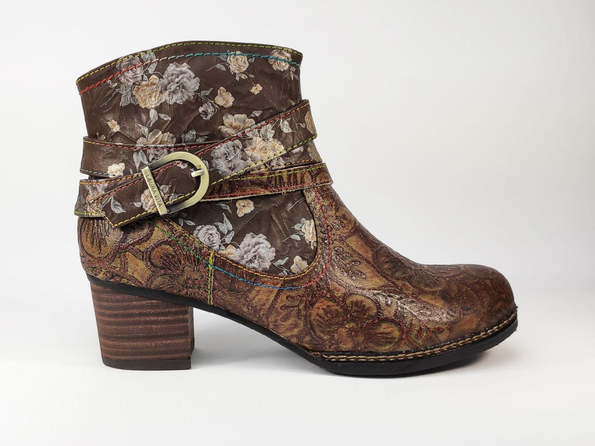 Bottine Originale Cuir Marron LAURA VITA I Pointure Plus