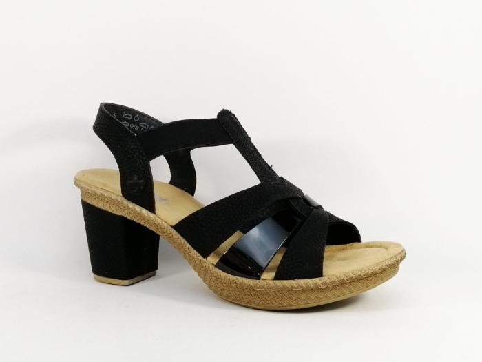 Sandale Chic à Talon RIEKER Confort Femme I Pointure Plus